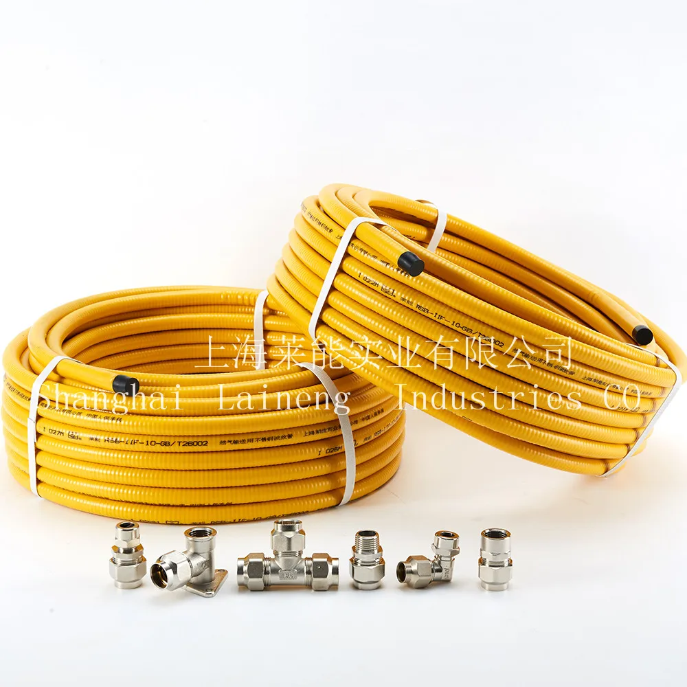 CSA CSST UNDERGROUND GAS LINE CORRUGATED STAINLESS STEEL TUBING ...