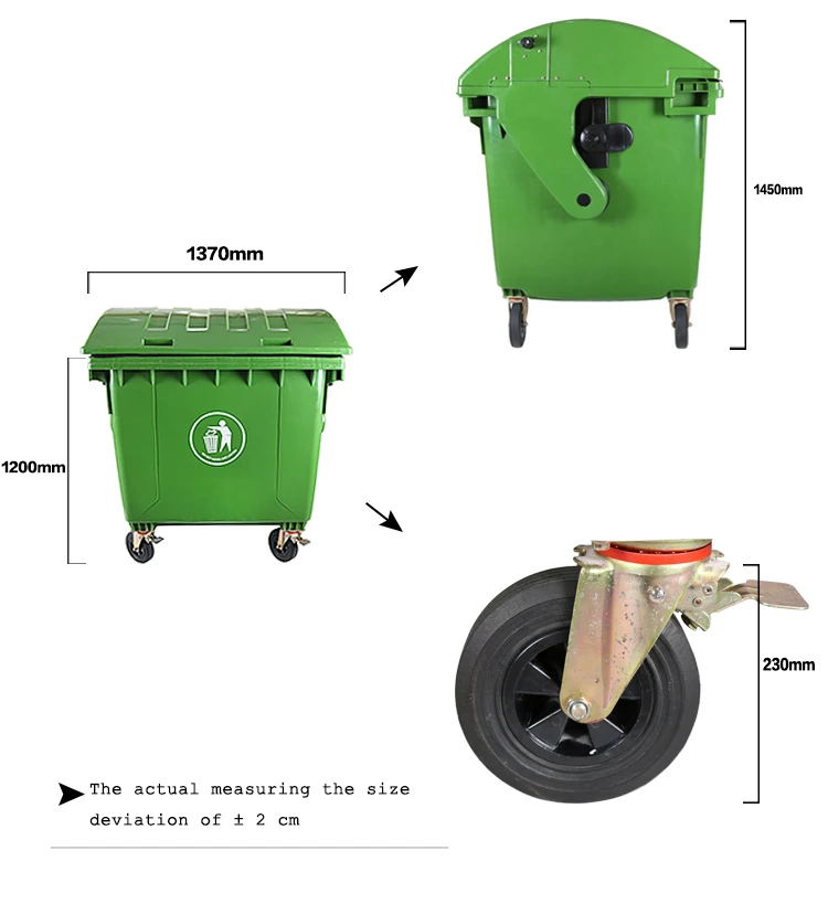 1200l Plastic Dumpster - Buy Dumpster,Plastic Dumpsters,1200l Plastic ...