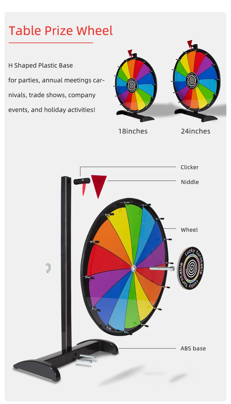 New Design Lucky Wheel 24 Inch Prize Wheel Of Fortune - Buy Lucky Wheel ...