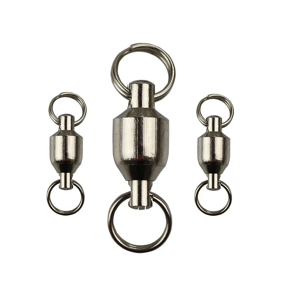 Fishing Swivel Ball Bearing with Split Ring - Top Quality