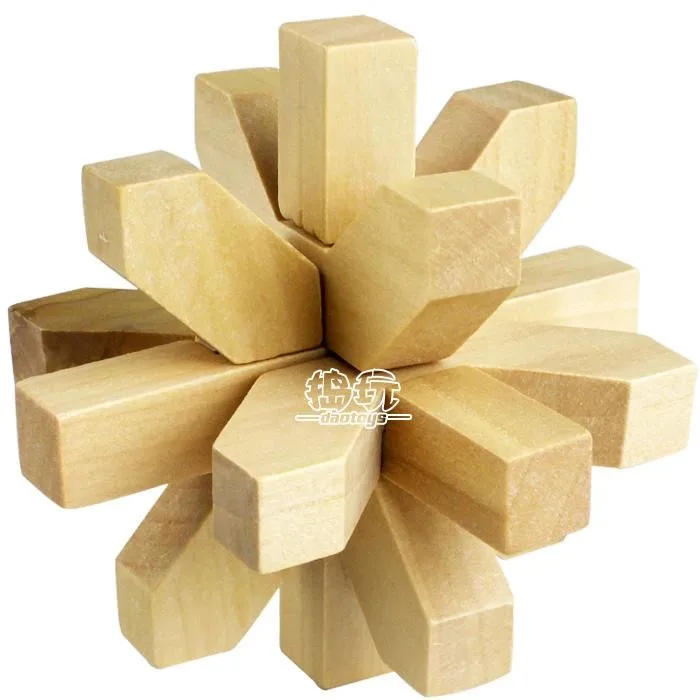 Iq Brain Teaser Toy 3d Wooden Puzzle - Buy Wooden Puzzle,3d Wooden ...