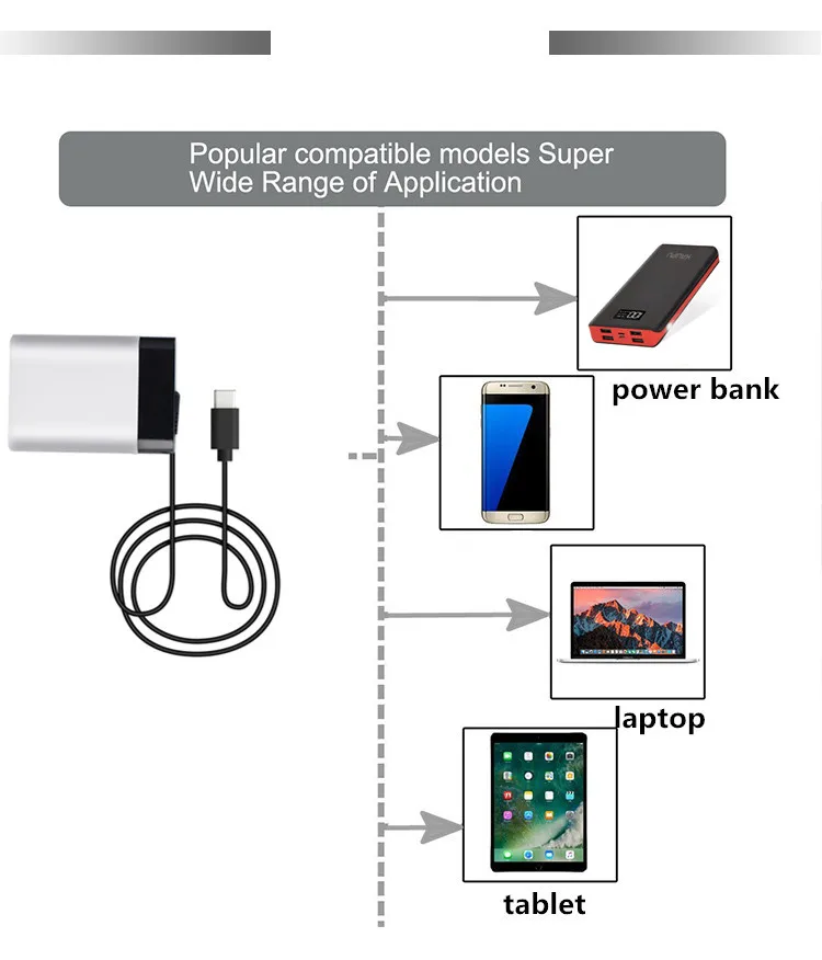 IEC C6 Inlet USB C Type Supply - 60W Adaptor & 30W Charger