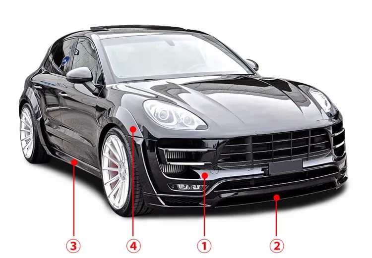 2014-2017 HM Style Wide Body Kits for Porsche Macan 95B