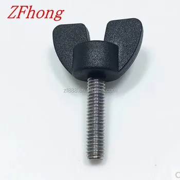 High Quality M5 M6 M8 Plastic Nylon Head Black Butterfly Wing Screw ...