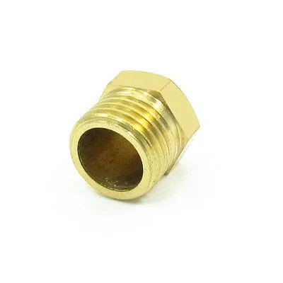 1/8" Male Npt Brass Pipe Fitting Thread Plug Hex Head - Buy Hex Head ...