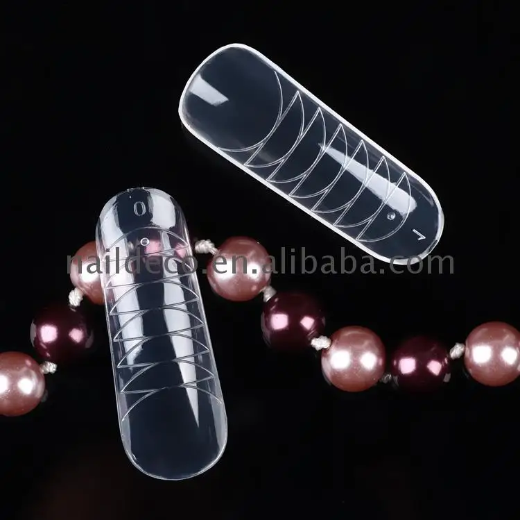 Nadeco Hot Natural Square Builder Finger Gel Form Tips Oval Nail Art ...