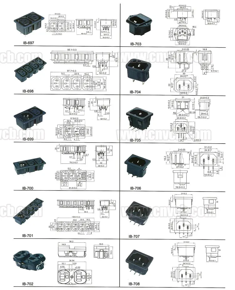 Multi-function 3 Pin Socket 110v Ac Power Socket - Buy 110v Ac Power ...