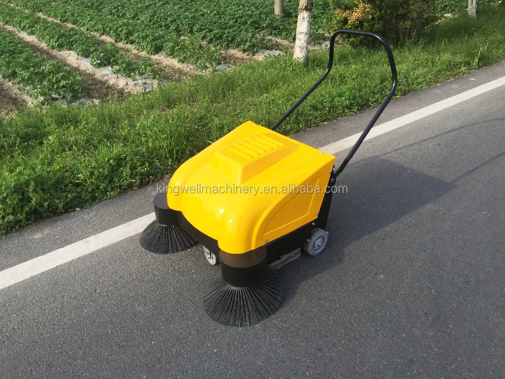Walk Behind Hand Sweeper Machine Vacuum Leaf Cleaner Pavement Sweeper ...