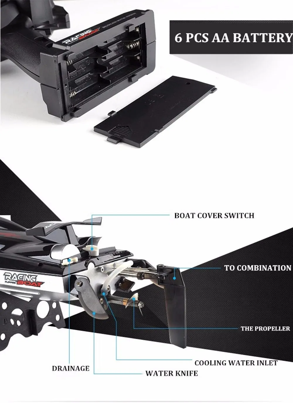 Feilun RC Boat FT012 - High Speed 2.4G Brushless Racing Boat