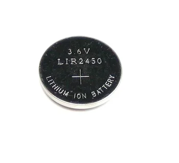 Rechargeable Button Type Li-ion Battery Lir2450,120mah,3.6v - Buy ...