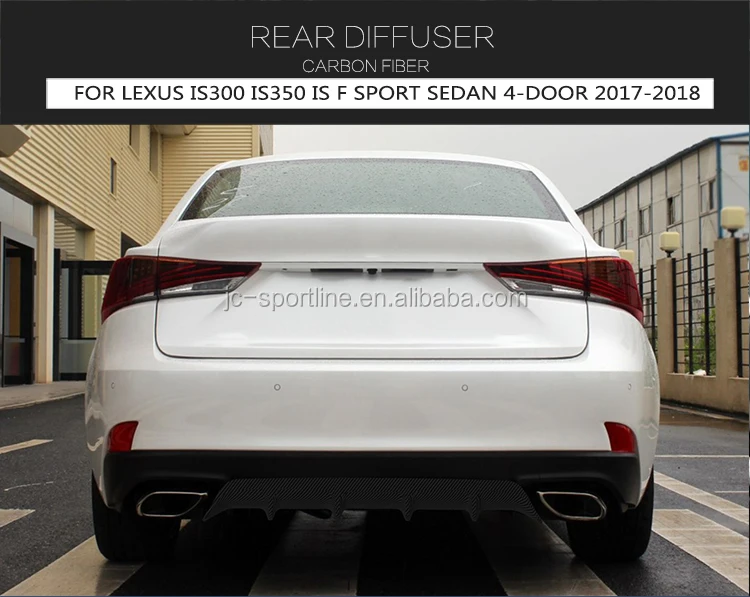 Is350 Carbon Rear Diffuser For Lexus Is300 Is350 Is F Sport Sedan 4 ...