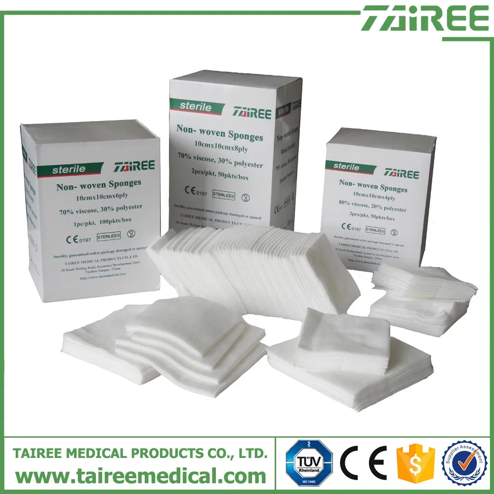 Medical Absorbent Disposable Sterile Non Woven Sponge Blister Pouch ...