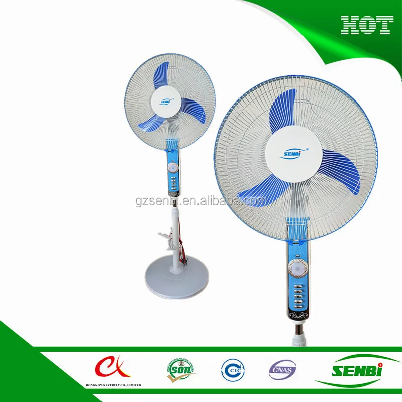 16'' 18'' Stand Fan with Lithium Battery Ac Dc Solar Stand Fan 12v ...
