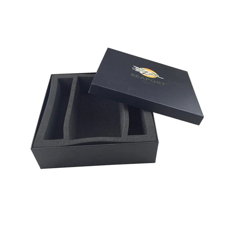 Rectangular Cardboard Paper Rigid Gift Box With Lid And Insert Inlay ...