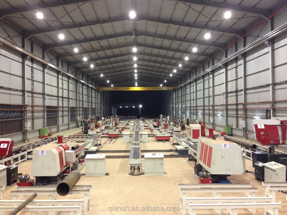Automatic Pipe Fabrication Line In Fixed Workshop Type; Automation Pipe ...