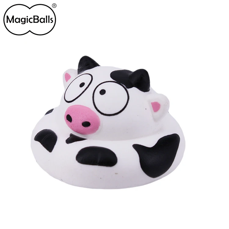 Promotional Lovely Pu Kawaii Cow Squishy Toy For Children Squishy Kids ...