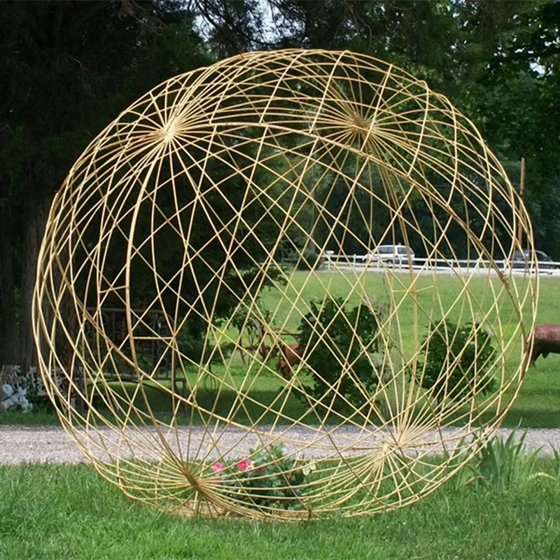 Outdoor Park Decoration Large Stainless Steel Earth Sphere Sculpture ...