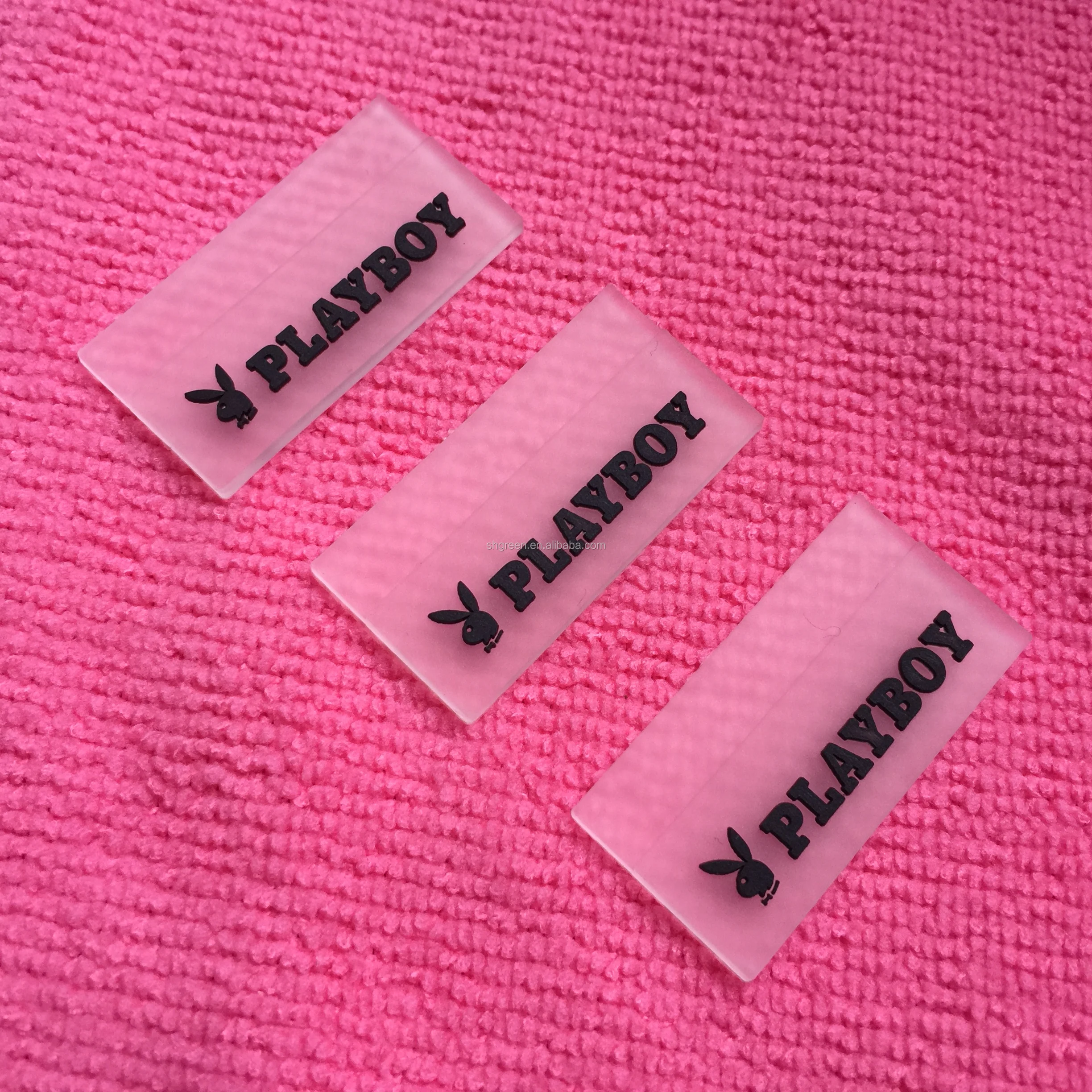 3D Embossed Brand Logo PVC Rubber Label - Perfect Handfeeling