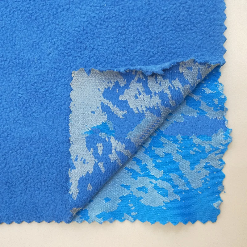 Waterproof Polyester 4-way Stretch Fabric Bonded Microfleece Softshell ...