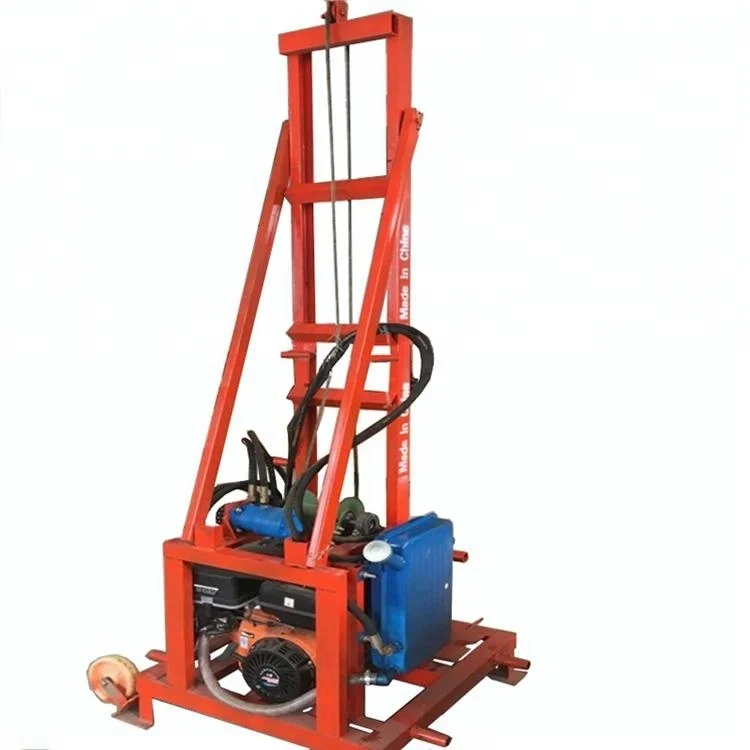 Hydraulic Rotary Mini Bore Well Rig - Portable Water Drilling Machine ...