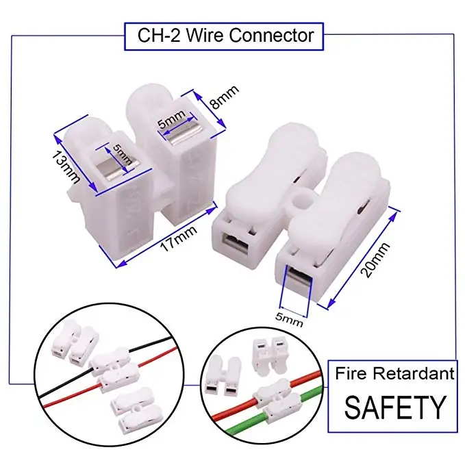 Ch2 Electrical Quick Connect 2 Pin Wire To Wire Connector - Buy Ch2 ...