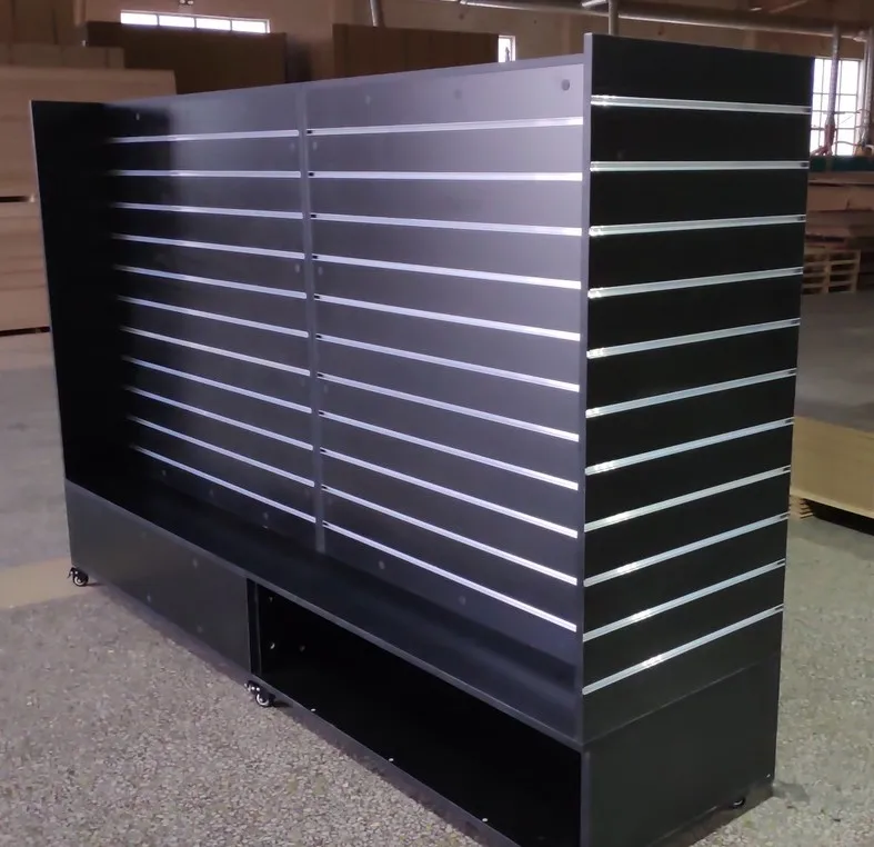 H Shape Gondola - Retail Display with Wheels for Supermarket Slatwall