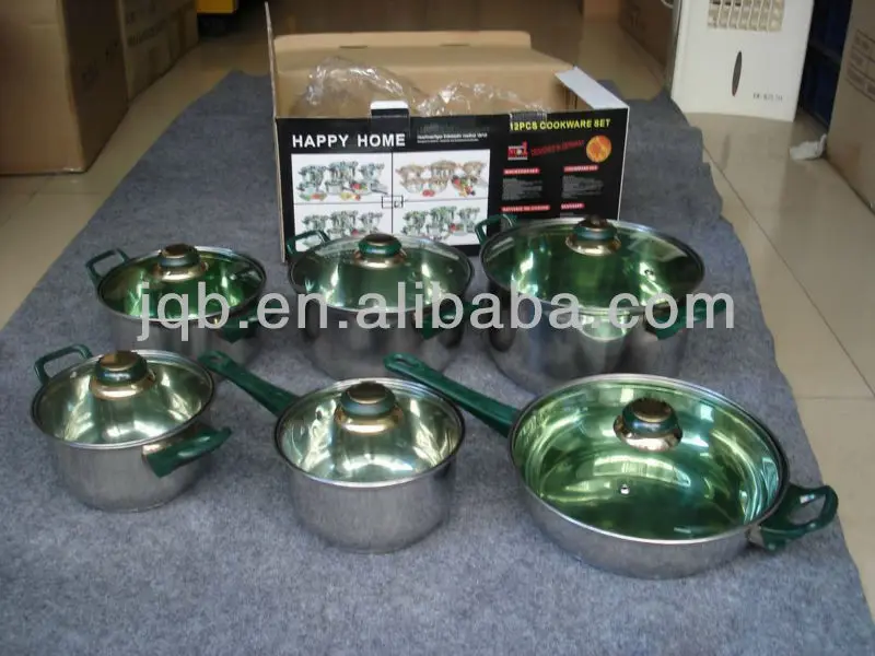 12pcs Capsule Bottom Stainless Steel Nonstick Cookware Sets - Buy ...