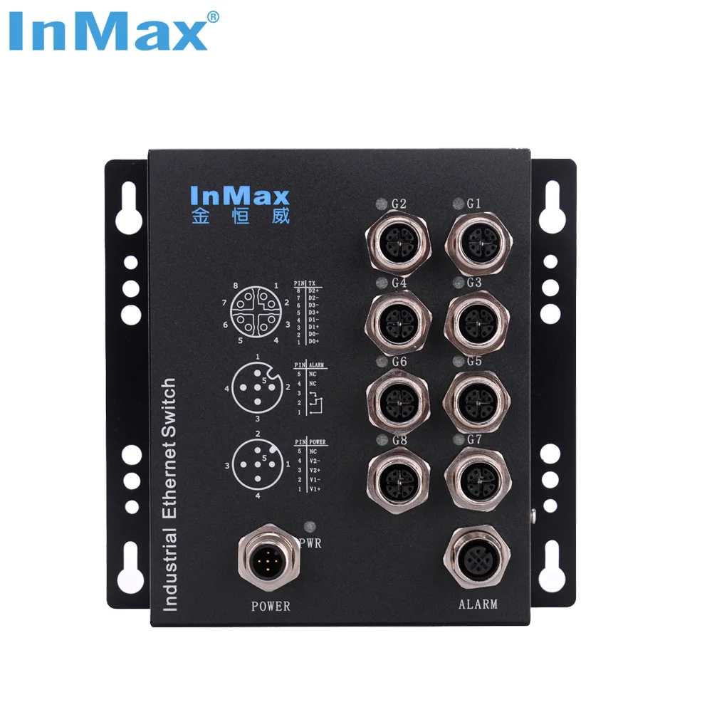Inmax M12 Ethernet Switch for Railways - Reliable & Rugged