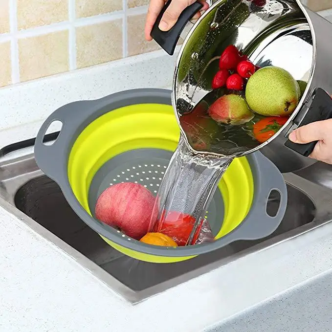 Factory Directly Supply Collapsible Colander Small Holes Folding ...