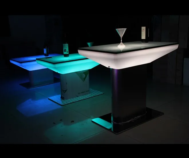 Hotsale Led Lighting Furniture Sets Led Dining Table - Buy Led Dining ...