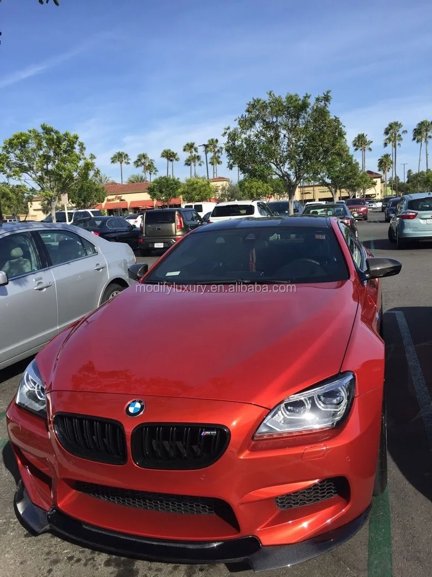 Ml Style Carbon Fiber F06 F12 Front Lip Chin Spoiler For Bmw M6 6 ...