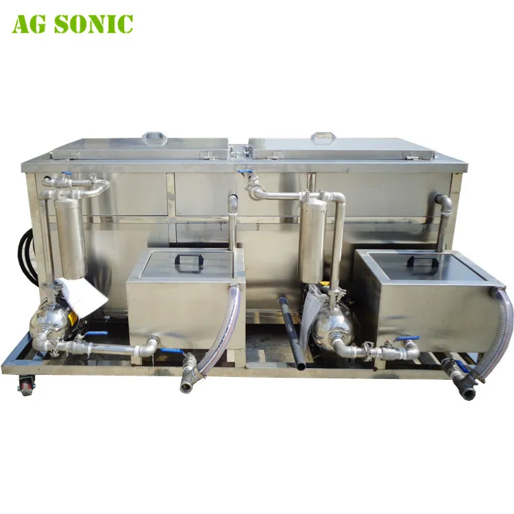 Ag Sonic Dual Tank Ultrasonic Cleaner With Rinsing Tank For Parts ...