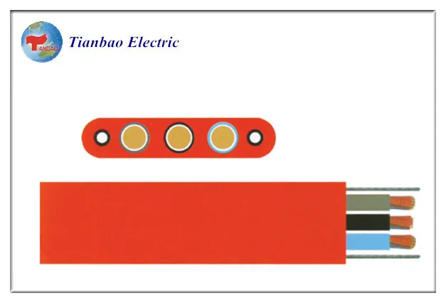 Flat Multi-Conductor Festoon Cable - 4mm2, PVC Insulation
