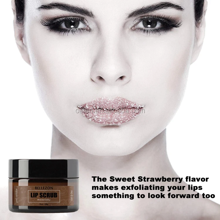 Wholesale Organic Exfoliating Brown Sugar And Strawberry Lip Scrub ...