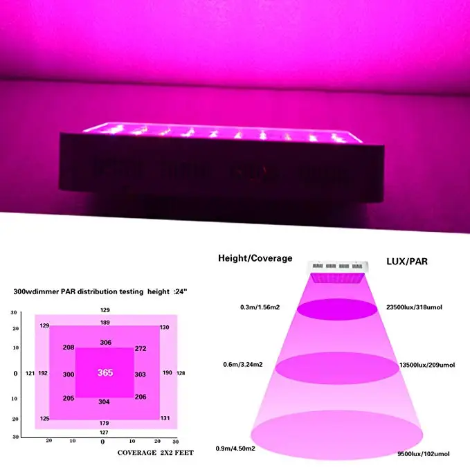 600w Full Spectrum Super Bright Indoor Greenhouse Plant Grow Light Led ...