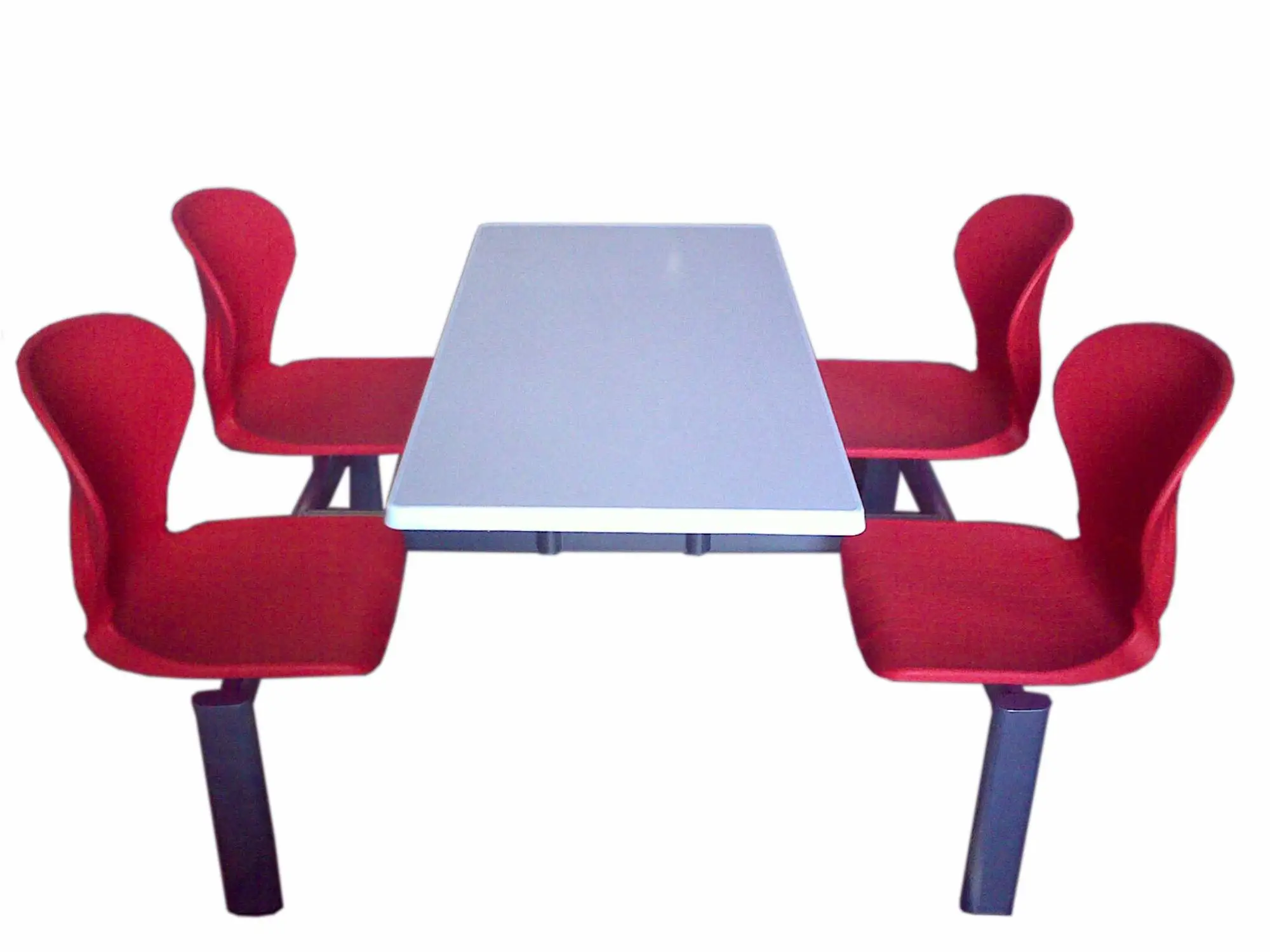 Modern Durable Fast Food Restaurant Furniture Fixed Table And Chair ...