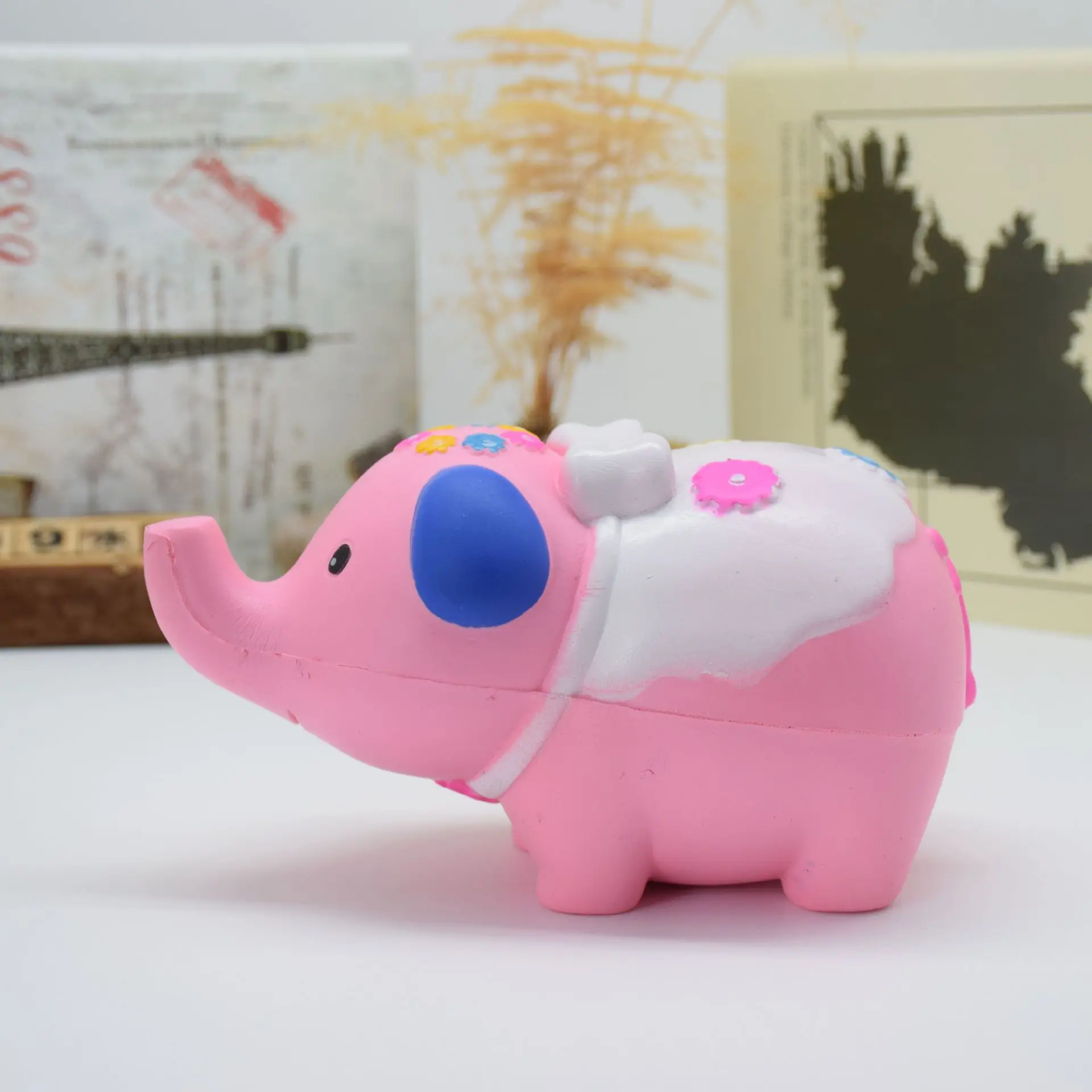 Mskwee Slow Rising Squeeze Squishies Jumbo Kawaii Pink Elephant Dumbo ...