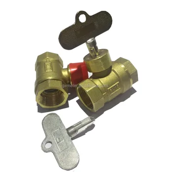 Female Threaded Brass Key Lock Ball Valve Dn15-25mm - Buy Key Lock Ball ...