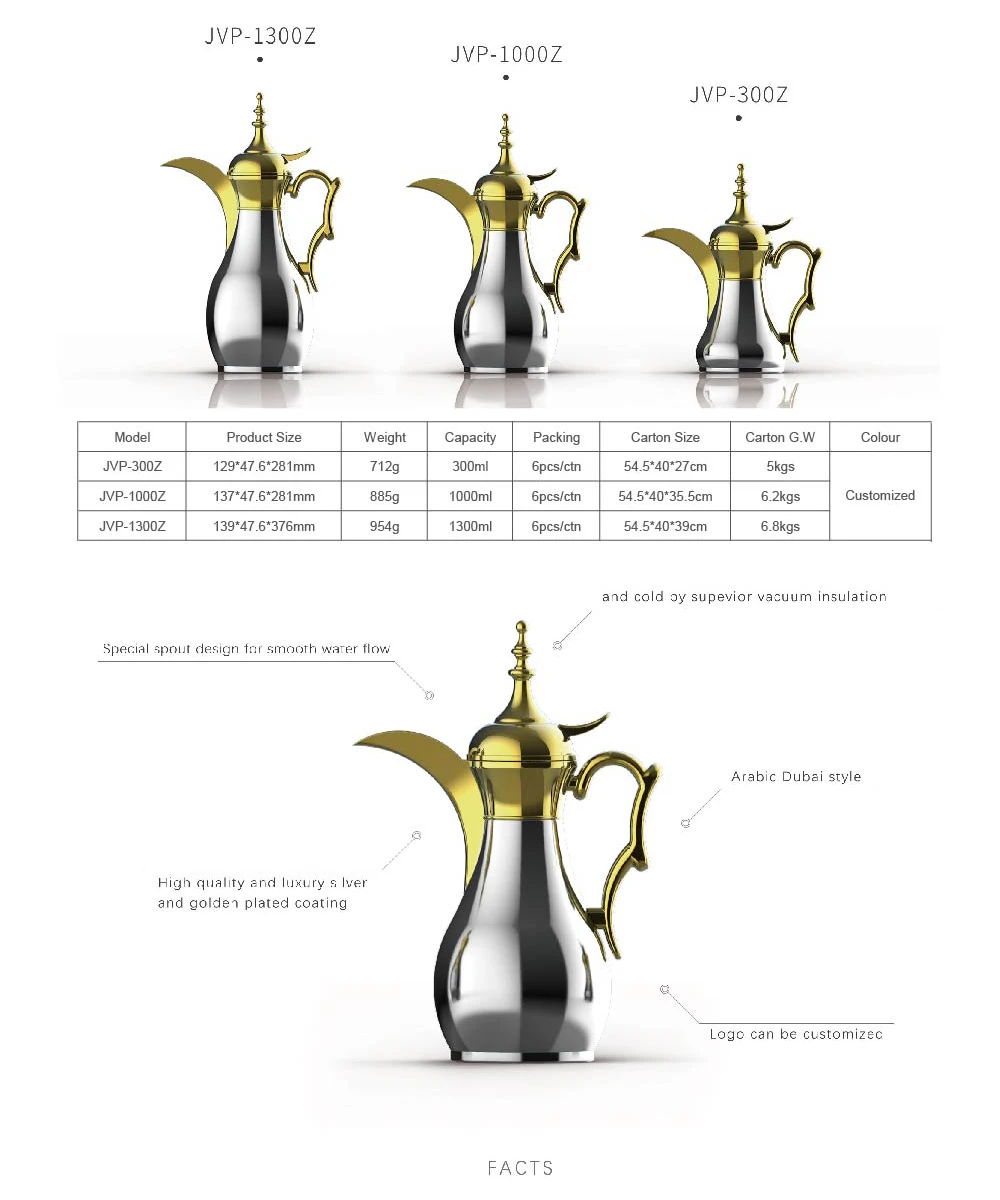 0.3l Capacity Drinking Flask Set Coffee Tea Pot Arabic Coffee Pot ...