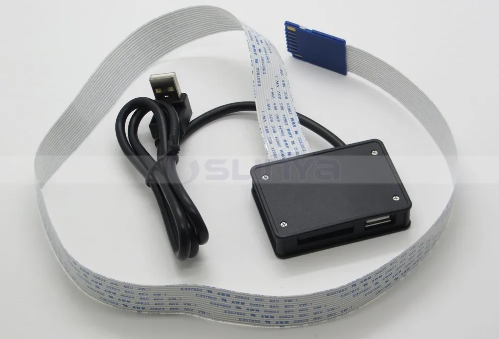 Multifunctional USB and SD Extension Cable Card Reader