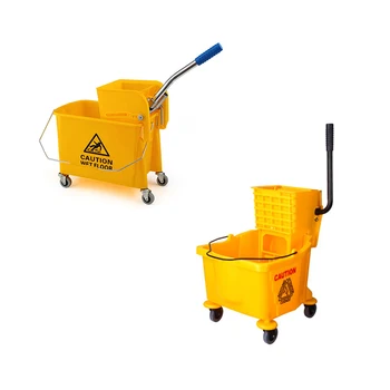 20l Cleaning Plastic Squeeze Mop Bucket With Down Press - Buy Plastic ...