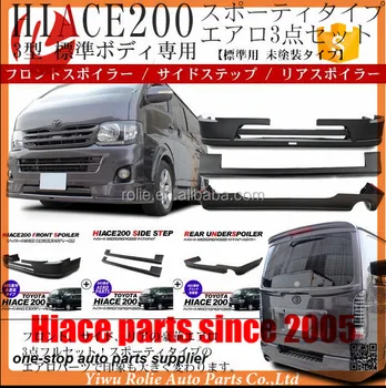 Hiace Modified Body Parts 2005-2016 Front And Rear Bumpers High Quality ...