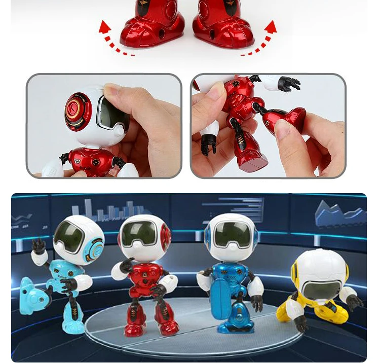 Interactive Voice Changer Talking Touch Sensing Musical Mini Robots Toy ...