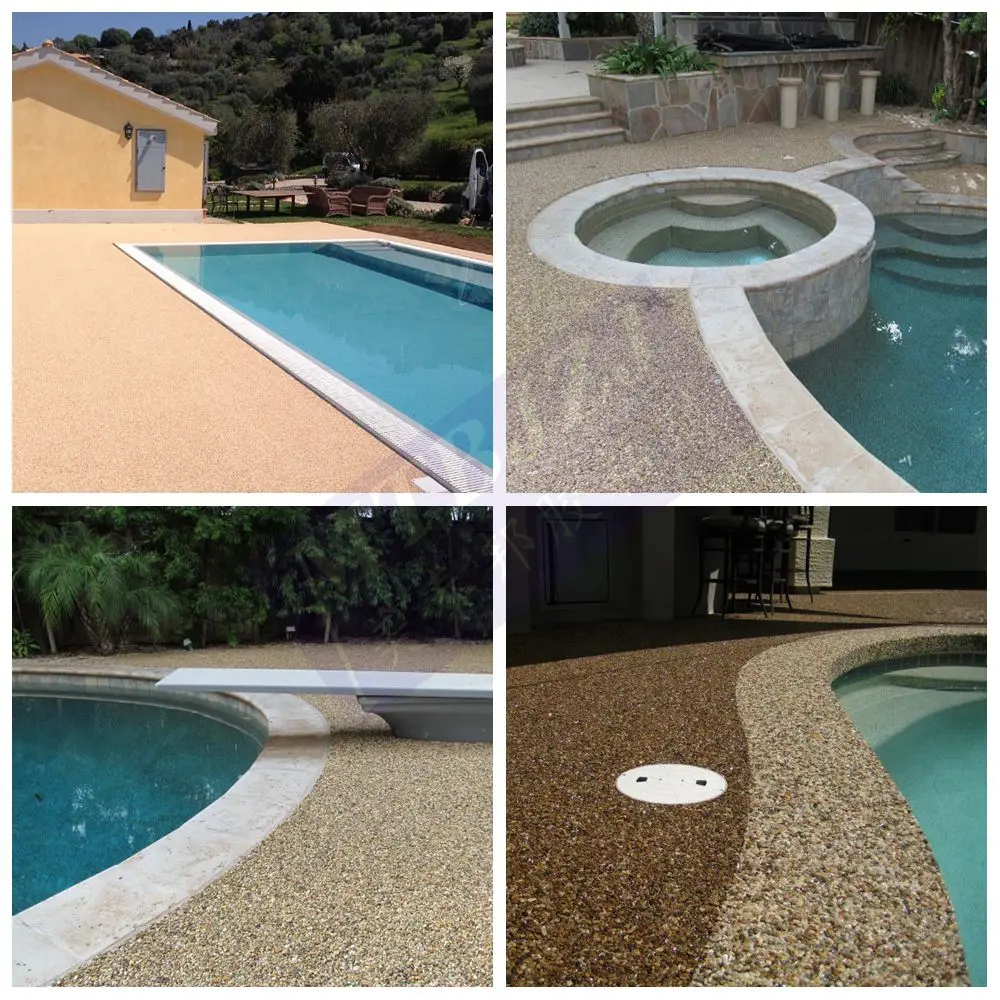 Agua Permeable Pebble piedra epoxi de pavimentación| Alibaba.com