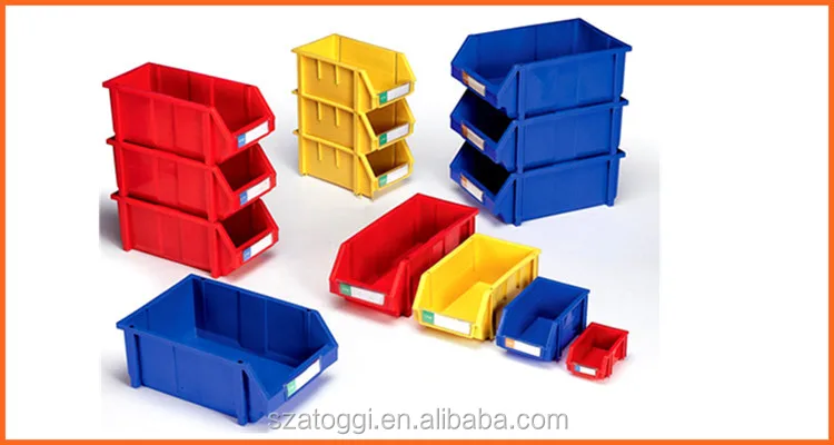 A4 Size Warehouse Plastic Bins - Stackable & Durable