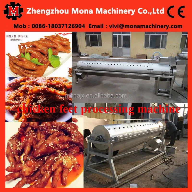 Automatic Chicken Feet Processing Machine /chicken Claw Peeling Line ...
