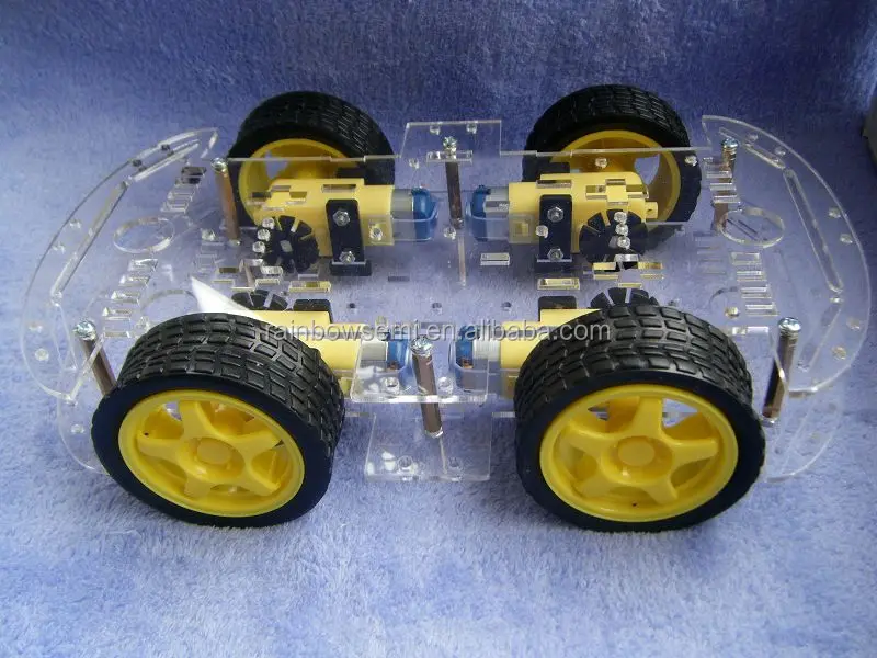 Kit Sasis Mobil Robot Cerdas 4wd Diy Mendukung Bom - Buy 4wd Sasis ...