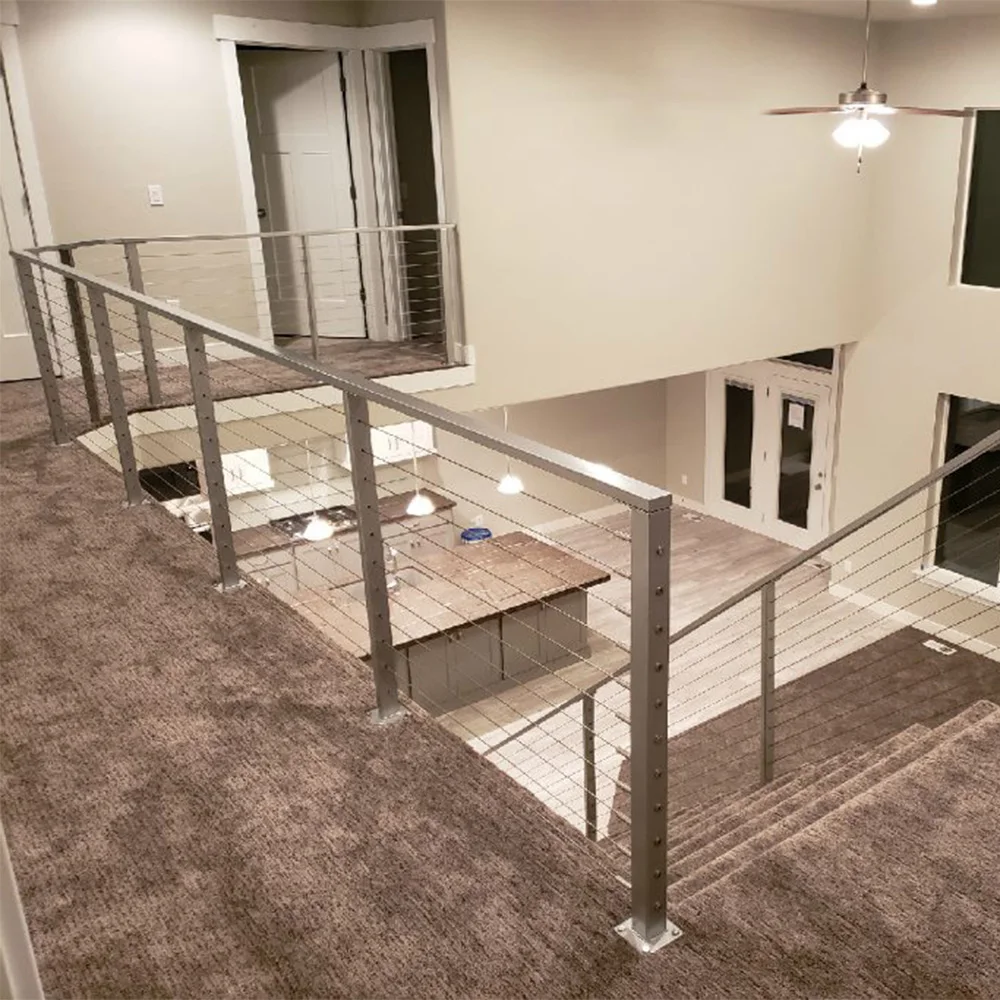 Ace Simple Black Cable Railing Hardware Balcony Door Cable Railing ...