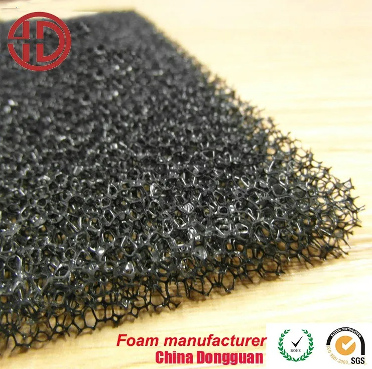 Customize Shape Polyurethane Open Cell Reticulated Water Filter Foam/ Aquarium Sponge Filter ...