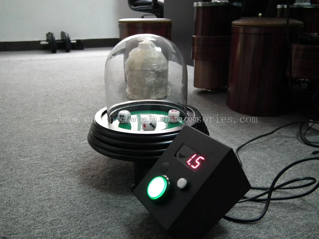 Casino Black Automatic Dice Shaker Electronic Dice Cup Sicbo Dice ...